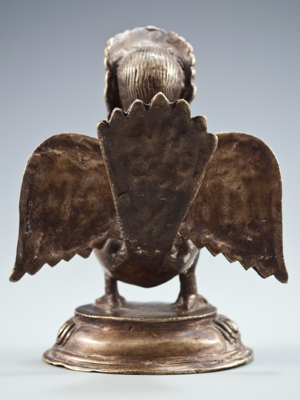 Asian Tribal Art - Garuda bronze figure, India