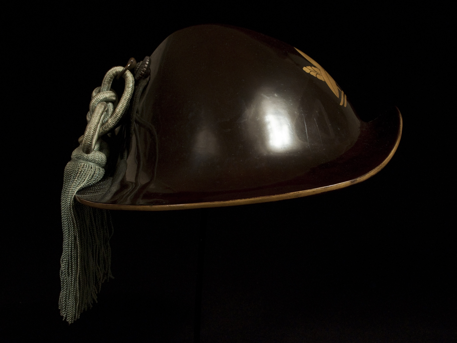 Asian Tribal Art - Jingasa samurai helmet, Japan